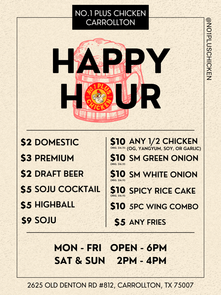 Special Menu – No.1 Plus Chicken