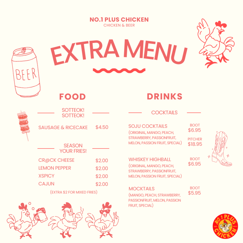 Special Menu – No.1 Plus Chicken